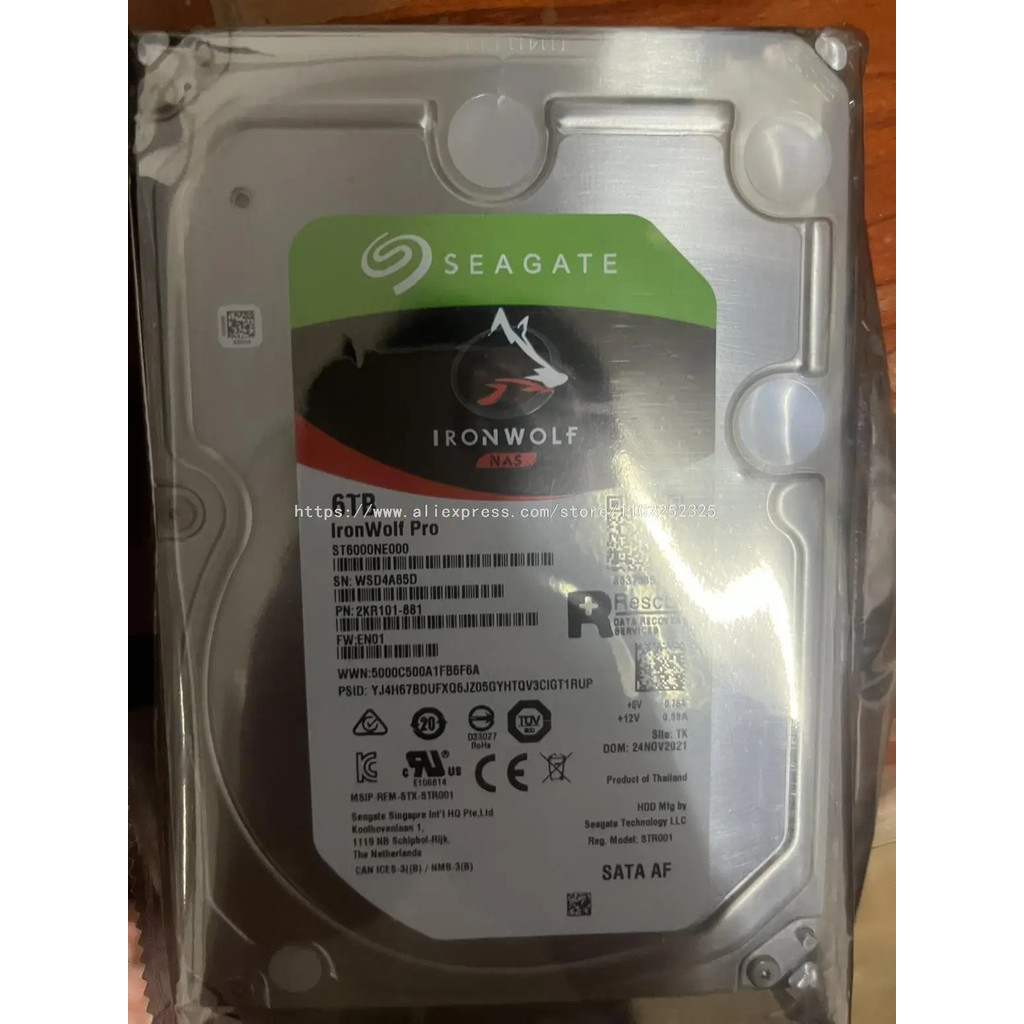 สำหรับ Seagate ST6000NE000 IronWolf Pro NAS 256MB 6TB ฮาร์ดไดรฟ์ SATA ...