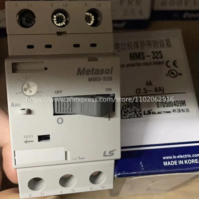 ตัวป้องกันมอเตอร์สามเฟส MMS-32S สวิตช์สตาร์ทมอเตอร์ 2.5-4A อุปกรณ์เสริม ...