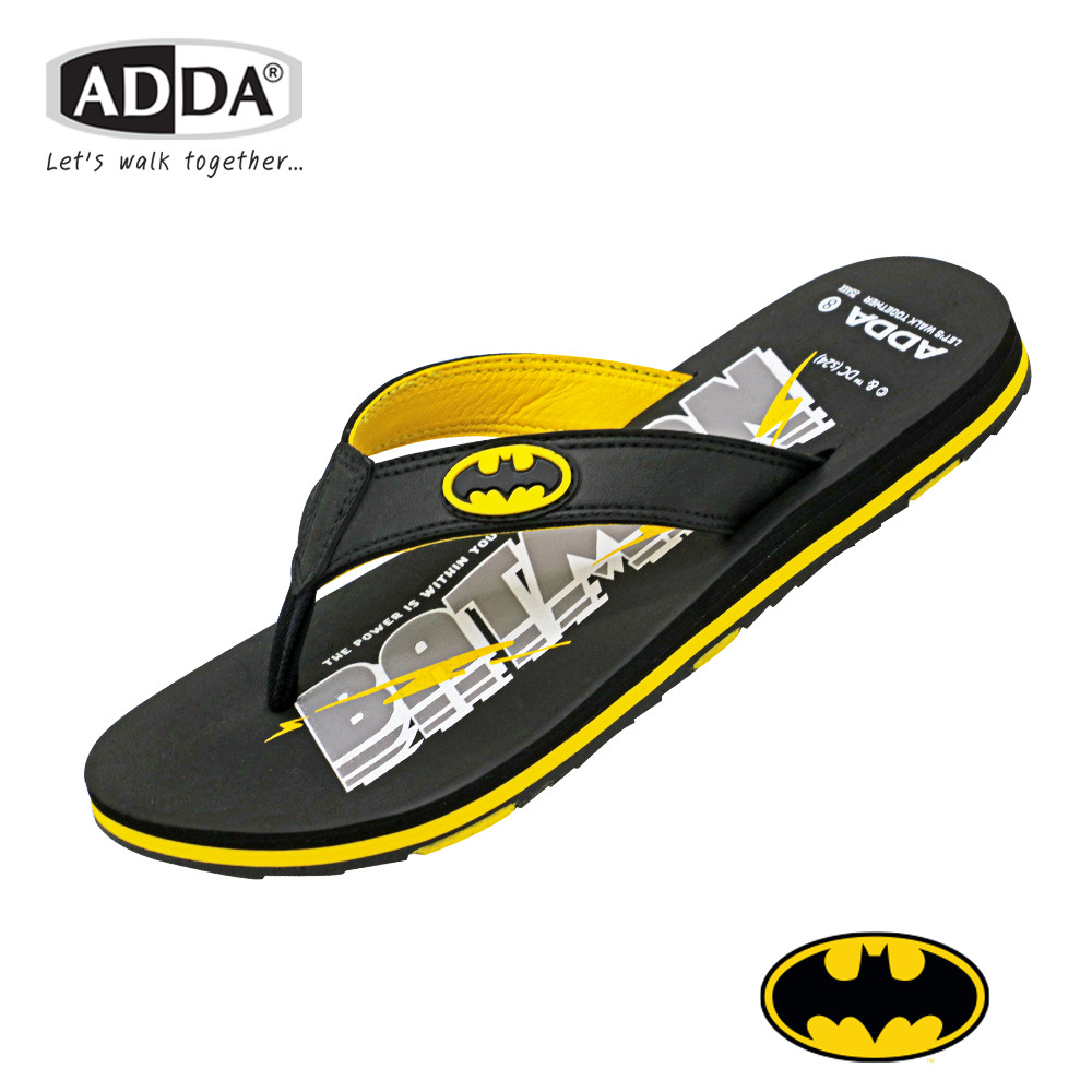 ADDA รองเท้าแตะลำลอง แบบหนีบ สำหรับผู้ชาย Batman รุ่น 25A08M1 (ไซส์ 7-9 ...