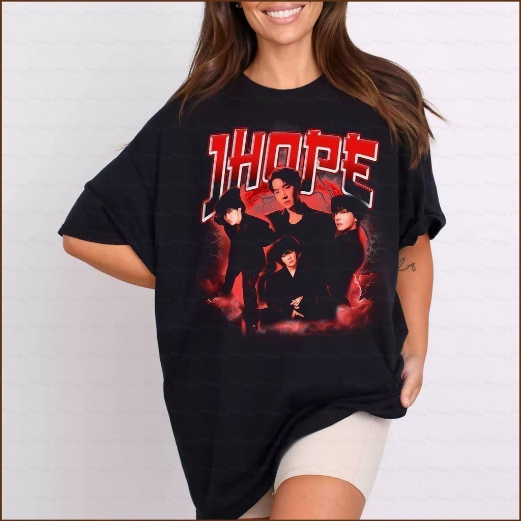 BH2 เสื้อยืด HOPE ON THE STAGE | ทัวร์โลก BTS J-HOPE เสื้อแฟชั่นแขนสั้น ...