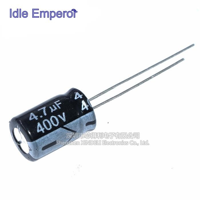 คุณภาพสูง In-Line Electrolytic Capacitor 400V 4.7 UF ปริมาณ 8 * 12 มม. ...