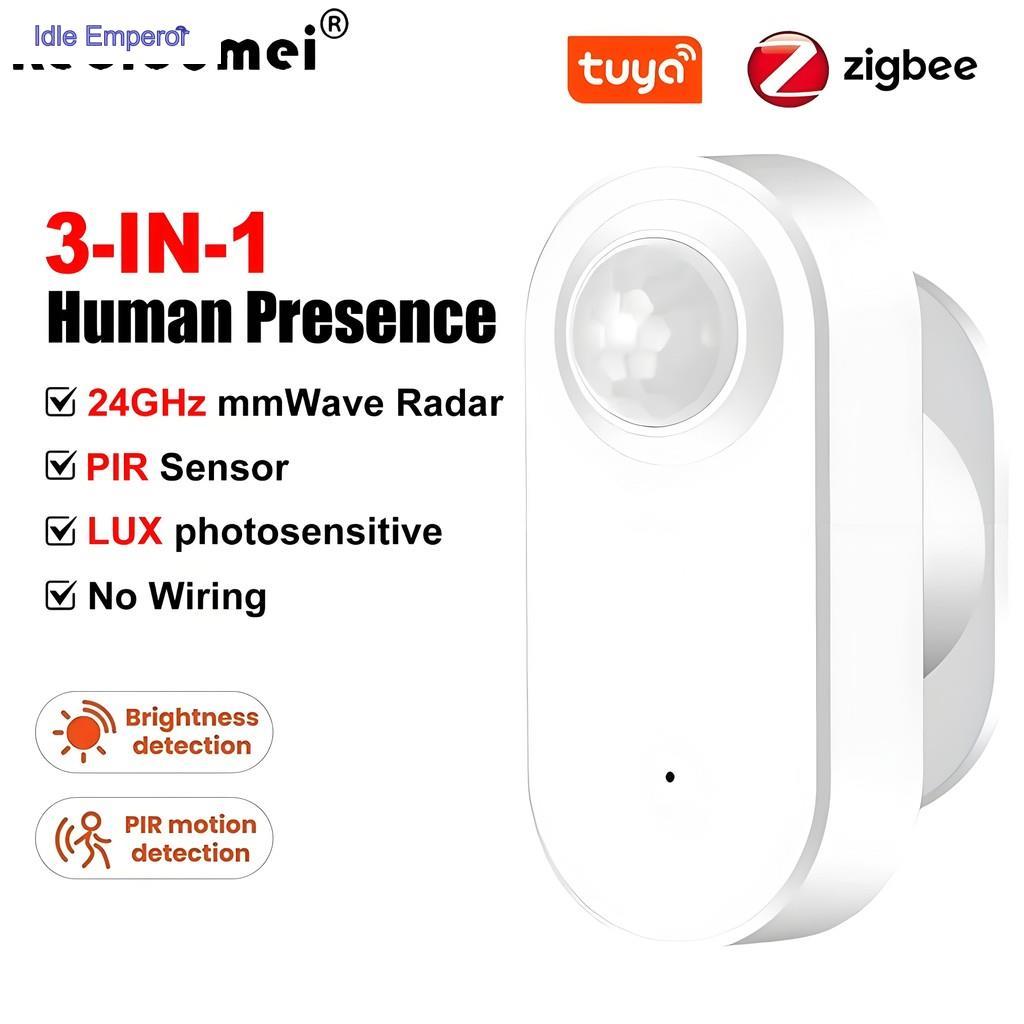 Zigbee 3-IN-1 Human Presence Detector Luminance/Distance Detection ...