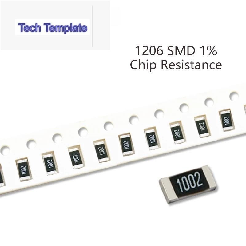 ตัวต้านทาน 1206 Smd 0R ~ 10M 1/2W 0 1 10 100 150 220 330 Ohm 1K 2.2K ...