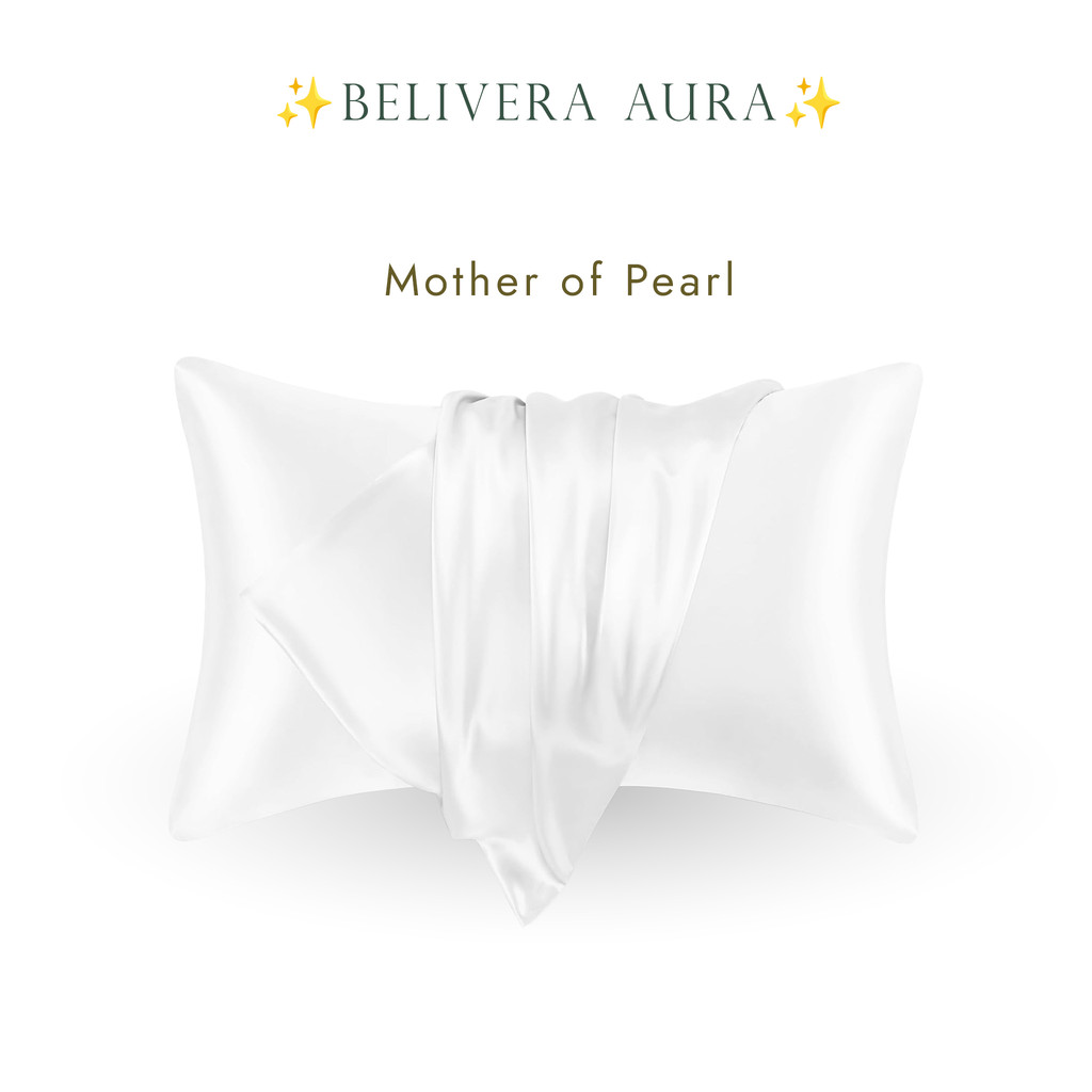 Pillow Case Ice Silk Satin BELIVERA Aura, ปลอกหมอนไหมน้ำแข็ง ลดสิว หน้า ...