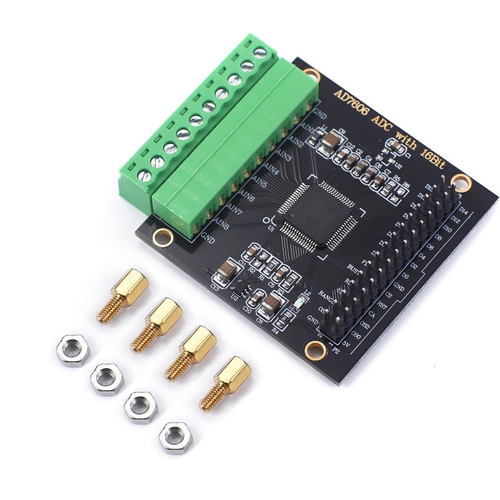 AD7606 Multi-Channel AD Data Collection โมดูล 16-Bit ADC 8-Channel Synchronization แรงดันไฟฟ้า ...