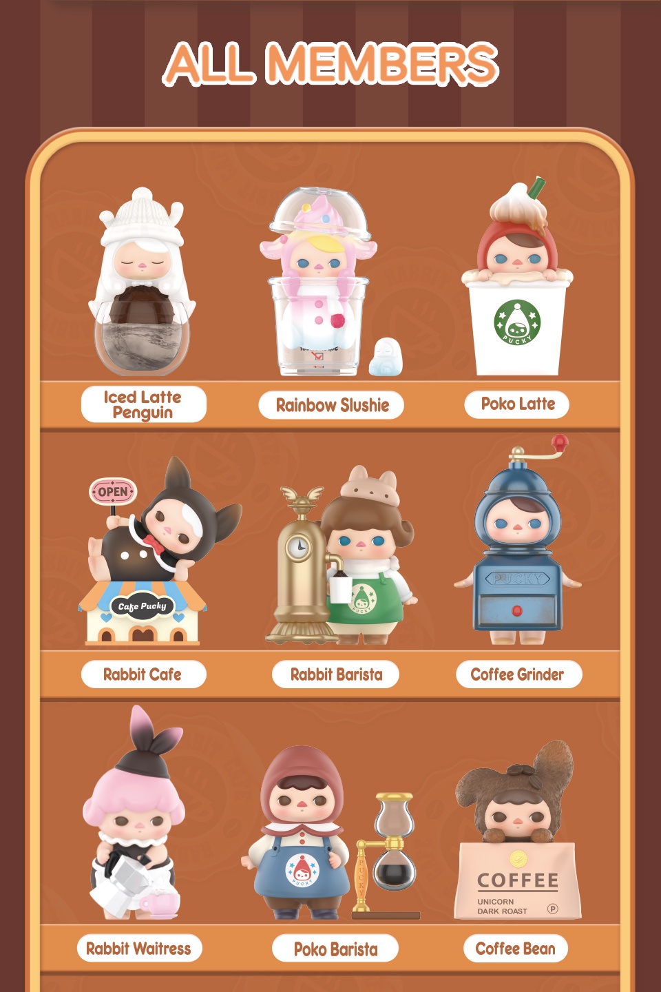 กล่องสุ่ม POP MART Pucky Rabbit Cafe Series | Shopee Thailand