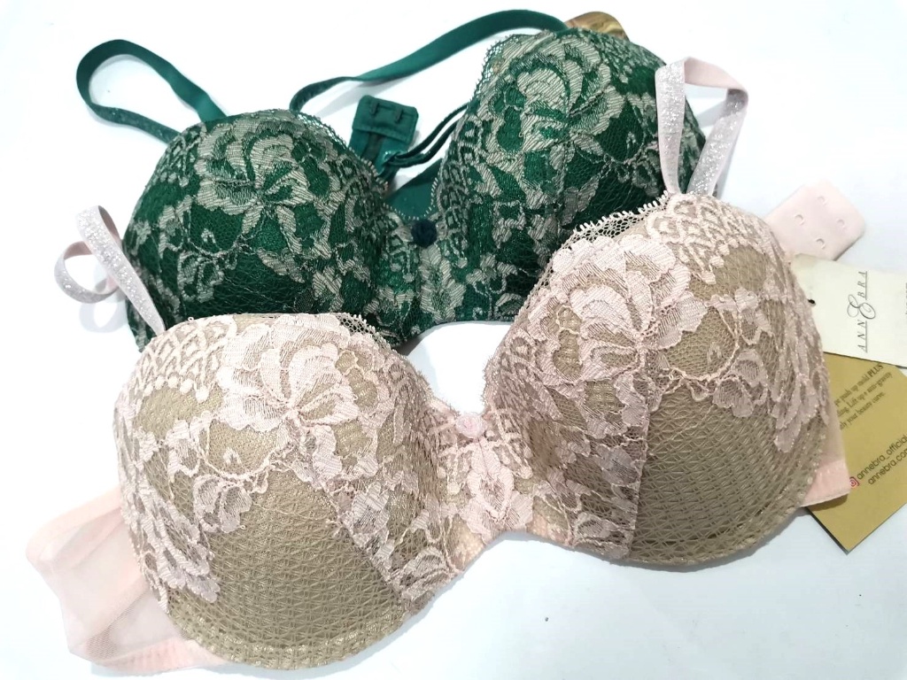 Annebra บราเสริมทรง ตะขอหลัง ทรง1/2เต้า มีโครง เสริมฟองน้ำ Push Up Foam ...