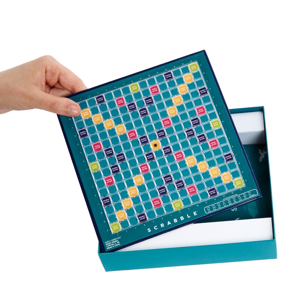 Mattel Games Scrabble Travel 17.8 cm แมทเทล เกมต่อคำศัพท์ แบบพกพา ขนาด ...