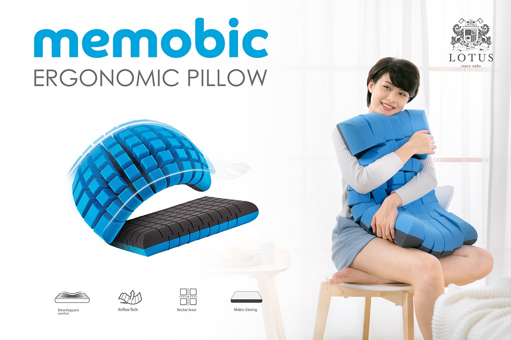 LOTUS หมอนหนุน Memory Foam รองรับสรีระดีเยี่ยม หลับลึกง่ายขึ้นทุกคืน ...