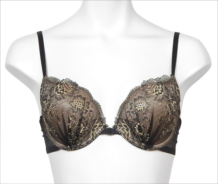 Annebra บราเสริมทรง ตะขอหน้า คอวี มีโครง เสริมฟองน้ำ Front Closure Push ...