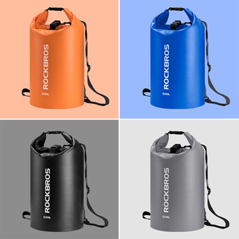 【TH Delivery】ROCKBROS กระเป๋ากันน้ำผ้าPVCมี 2L/5L/10L/20L/30L/40L ...