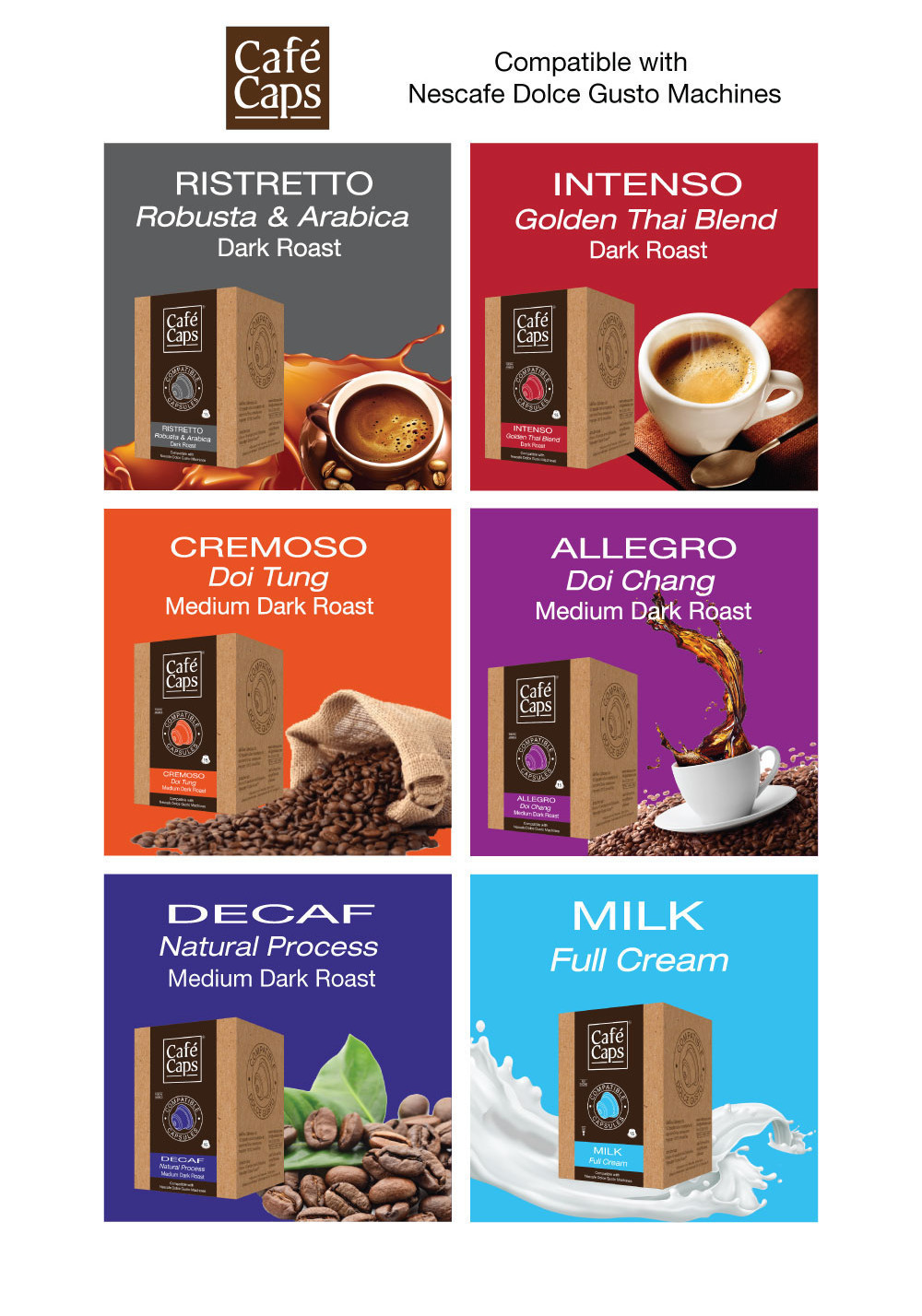 Dolce Gusto Compatible Cocoa Capsule - Cafecaps (1 Box X 15 Caps ...