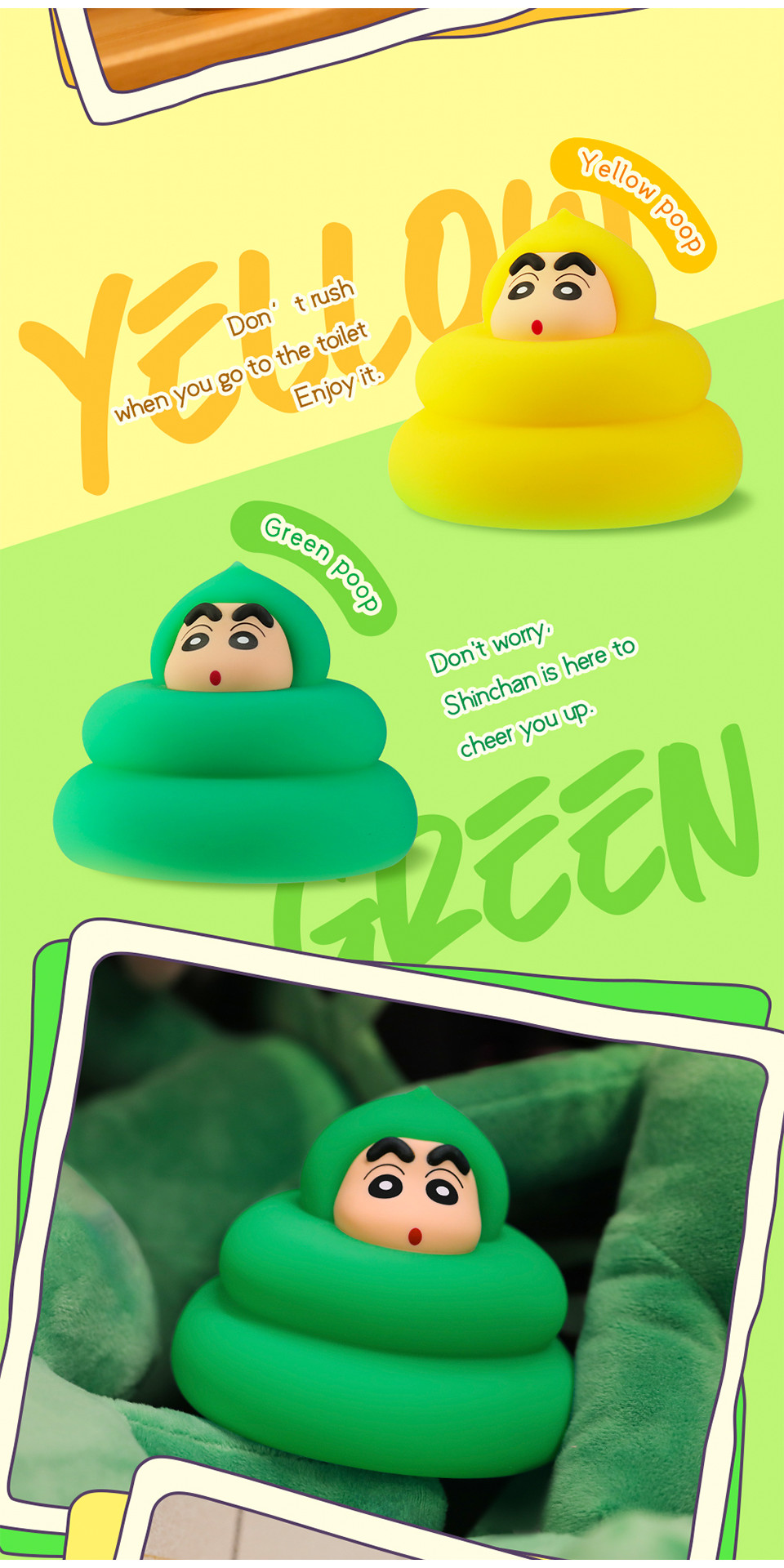 52TOYS Crayon Shinchan Poop Light Merch | Shopee Thailand