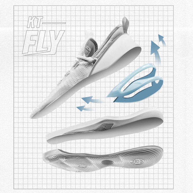 ANTA KT FLY รองเท้าบาสเก็ตบอลผู้ชาย Klay Thompson A-SHOCK รองเท้าบาสแท้ ...