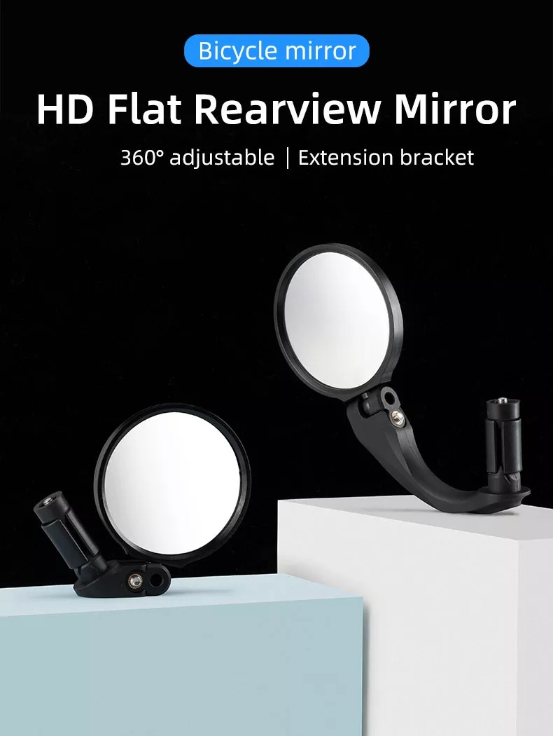 【TH Delivery】ROCKBROS 360 องศากระจกจักรยานปรับได้ HD มุมกว้าง | Shopee Thailand