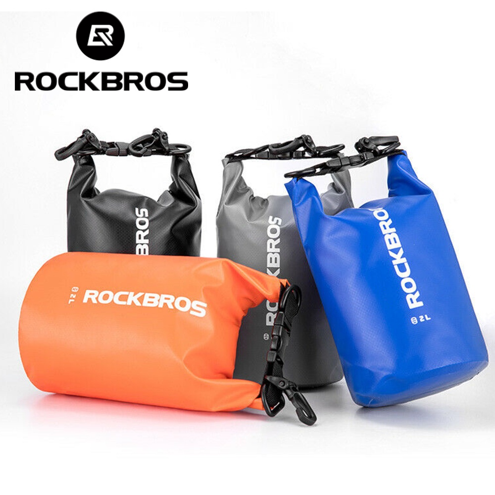 【TH Delivery】ROCKBROS กระเป๋ากันน้ำผ้าPVCมี 2L/5L/10L/20L/30L/40L ...