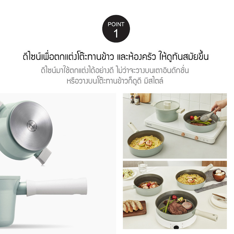 LocknLock หม้อสองหูพร้อมฝา Suit 24 cm. รุ่น CSU1242 | Shopee Thailand