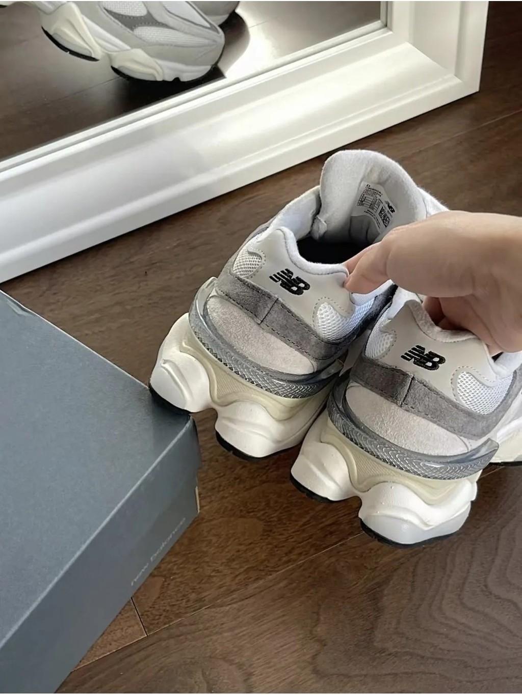 New Balance นิวบาลานซ์ รองเท้าผ้าใบ รองเท้าแฟชั่น UX 9060 Rain Cloud ...