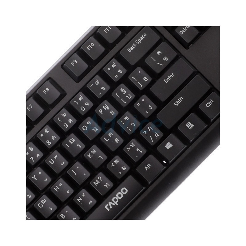 RAPOO USB KEYBOARD NK1900 BLACK - A0152362 | Shopee Thailand