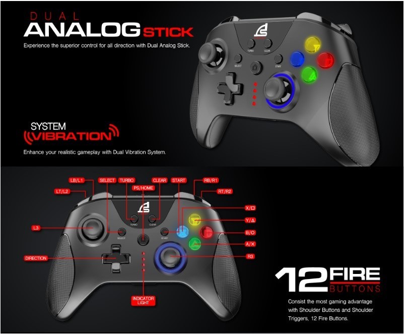 CONTROLLER (คอนโทรลเลอร์) SIGNO EXCELER GP-660 [PC/SWITCH/ANDROID ...