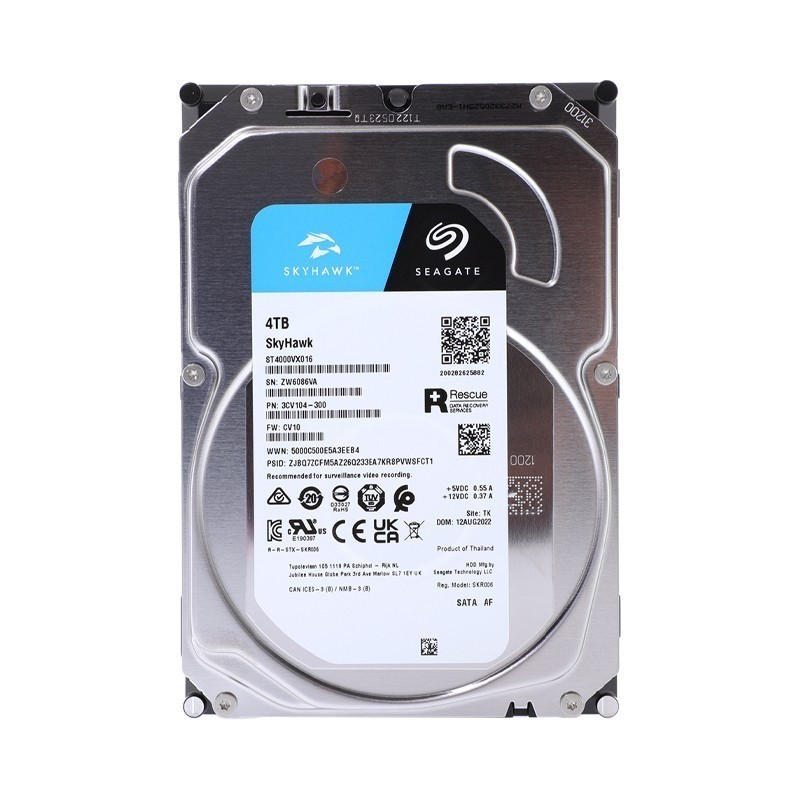 SEAGATE 4 TB HDD ฮาร์ดดิส CCTV SKYHAWK (5900RPM, 256MB, SATA-3 ...