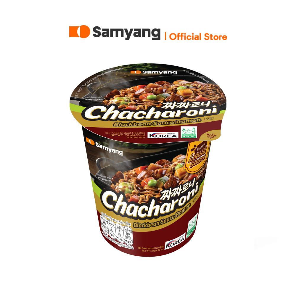 [กดซื้อ2ชิ้น แถม1]BBE31-07-2025 Samyang Chacharoni Ramen Cup ซัมยัง จา ...