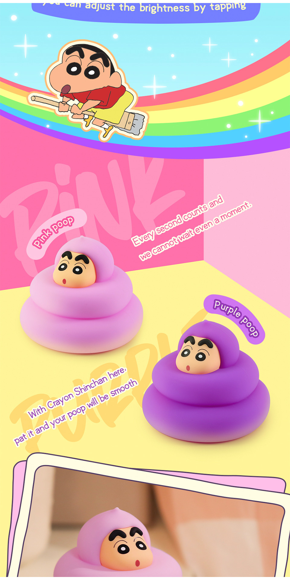 52TOYS Crayon Shinchan Poop Light Merch | Shopee Thailand