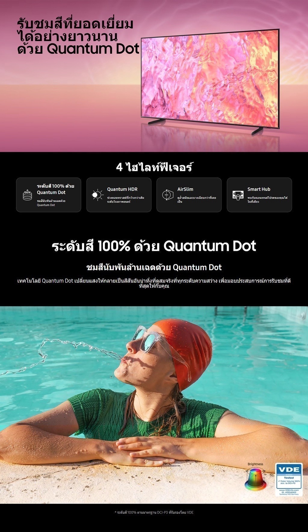 [จัดส่งฟรี] SAMSUNG TV QLED 4K (2023) Smart TV 43 นิ้ว Q63C รุ่น ...
