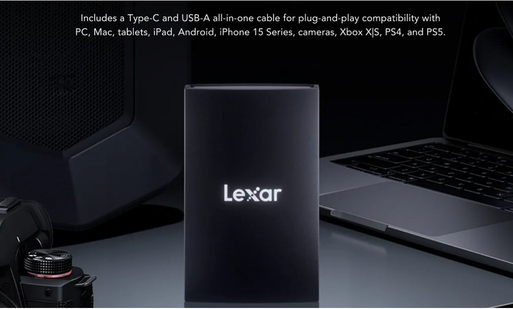 Lexar ARMOR 700 Portable SSD 2TB (เอสเอสดีพกพา) USB 3.2 Gen2x2 Read ...