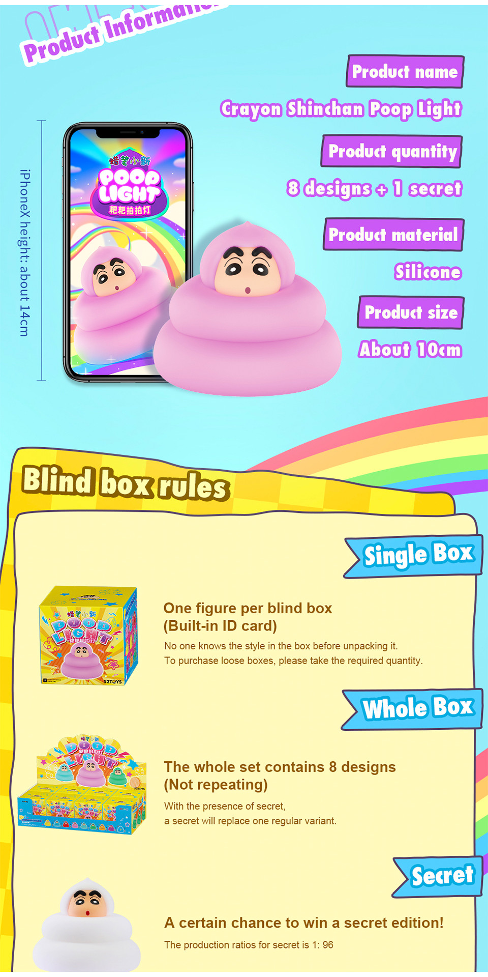 52TOYS Crayon Shinchan Poop Light Merch | Shopee Thailand