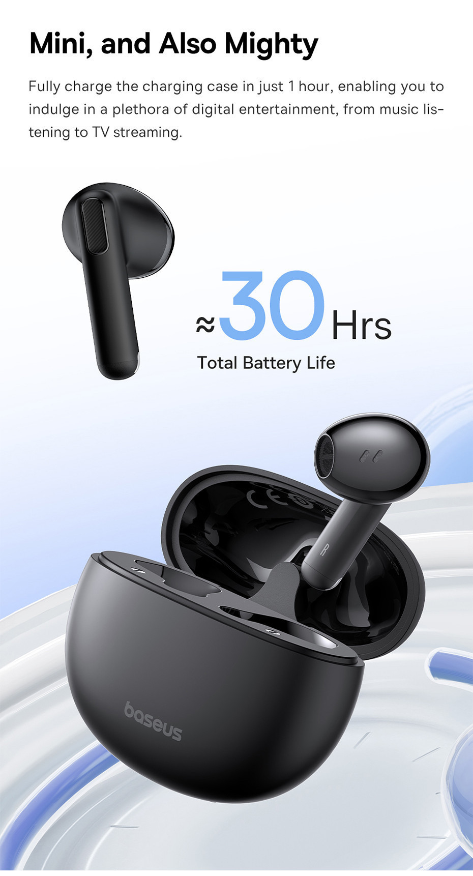 Baseus หูฟังบลูทูธไร้สาย รุ่น Bowie E12 True Wireless Earphones ...