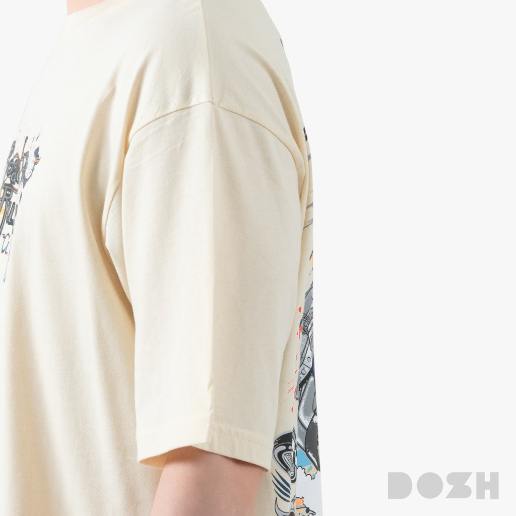 DOSH OVERSIZED LOONEY TUNES STREET ART เสื้อยืดโอเวอร์ไซส์ DLTMT5017-CR ...