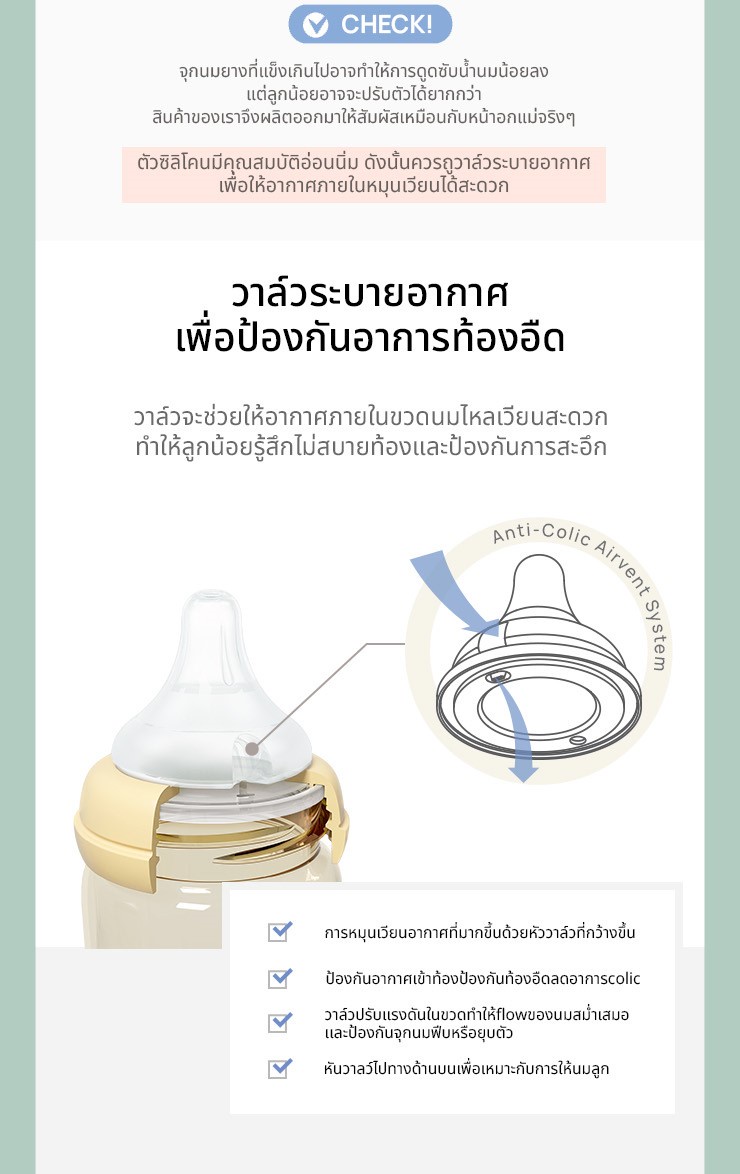 MOYUUM ขวดนมเด็ก PPSU โมยูม ALL IN ONE ขนาด 170ML (ลายคลาวด์) พร้อมจุก stage 1 สำหรับ 0-2 เดือน ...