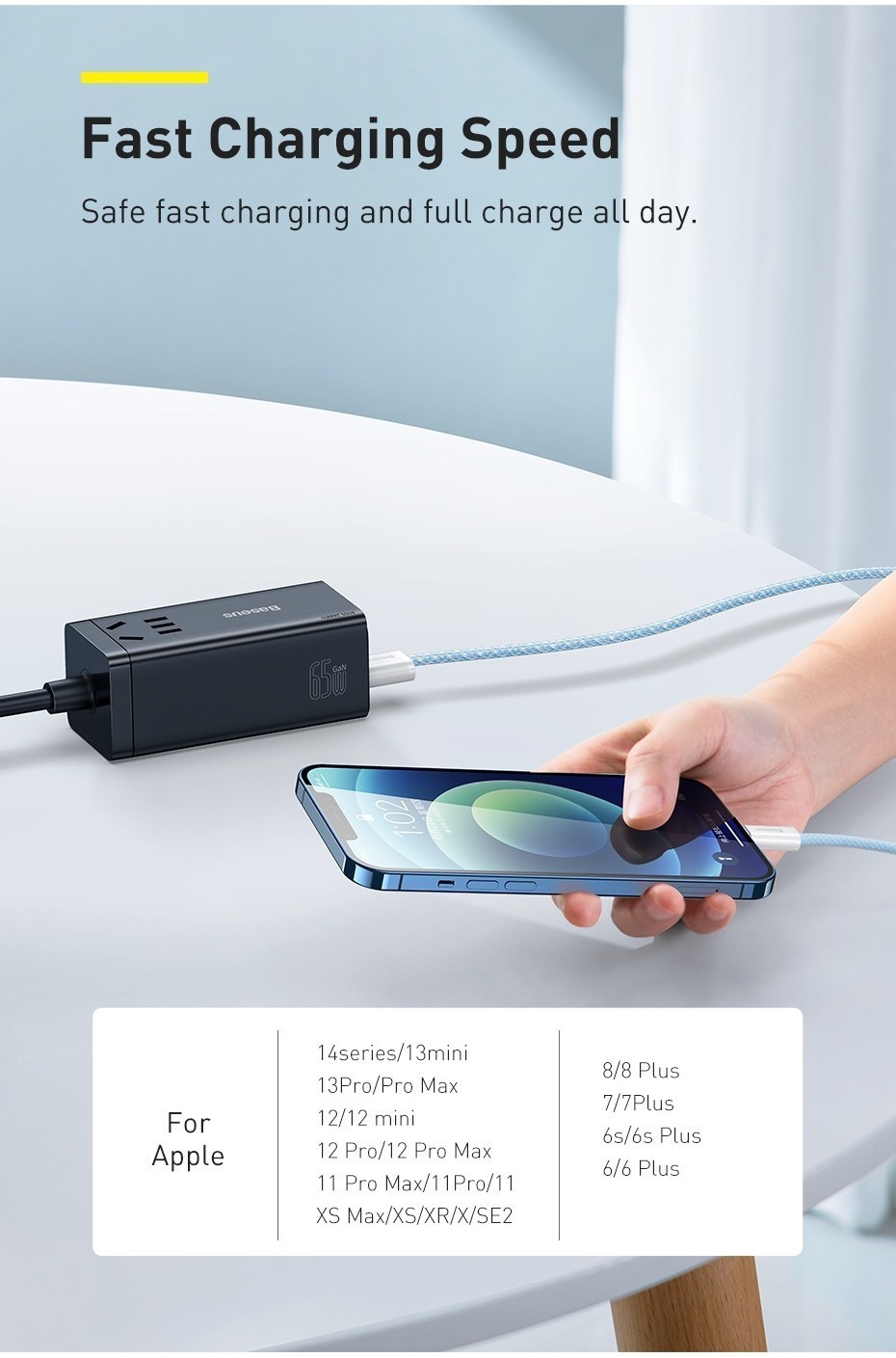 Baseus สายชาร์จเร็ว รุ่น Dynamic Series Fast Charging Data Cable แบบ
