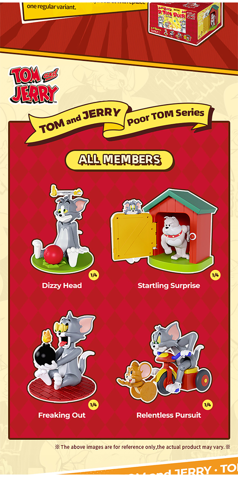 52TOYS TOM and JERRY - Poor TOM Series Series Blind Box Figure Toy ...