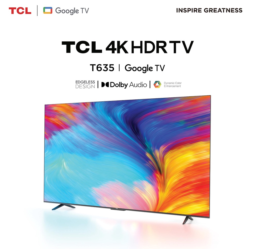 TCL ทีวี 65 นิ้ว Google TV รุ่น 65T635 จอ LED 4K UHD / Google & Youtube ...