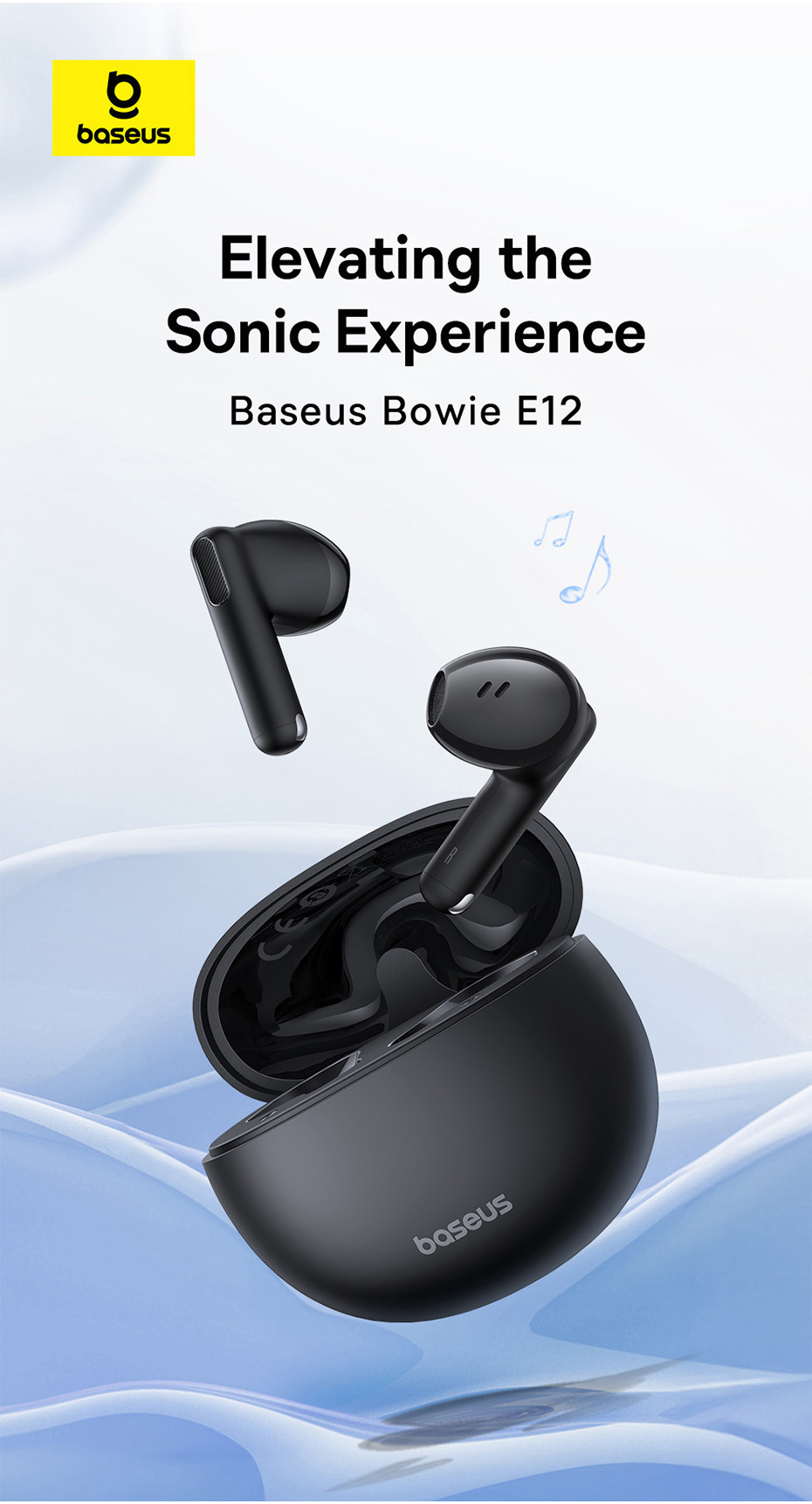 Baseus หูฟังบลูทูธไร้สาย รุ่น Bowie E12 True Wireless Earphones ...