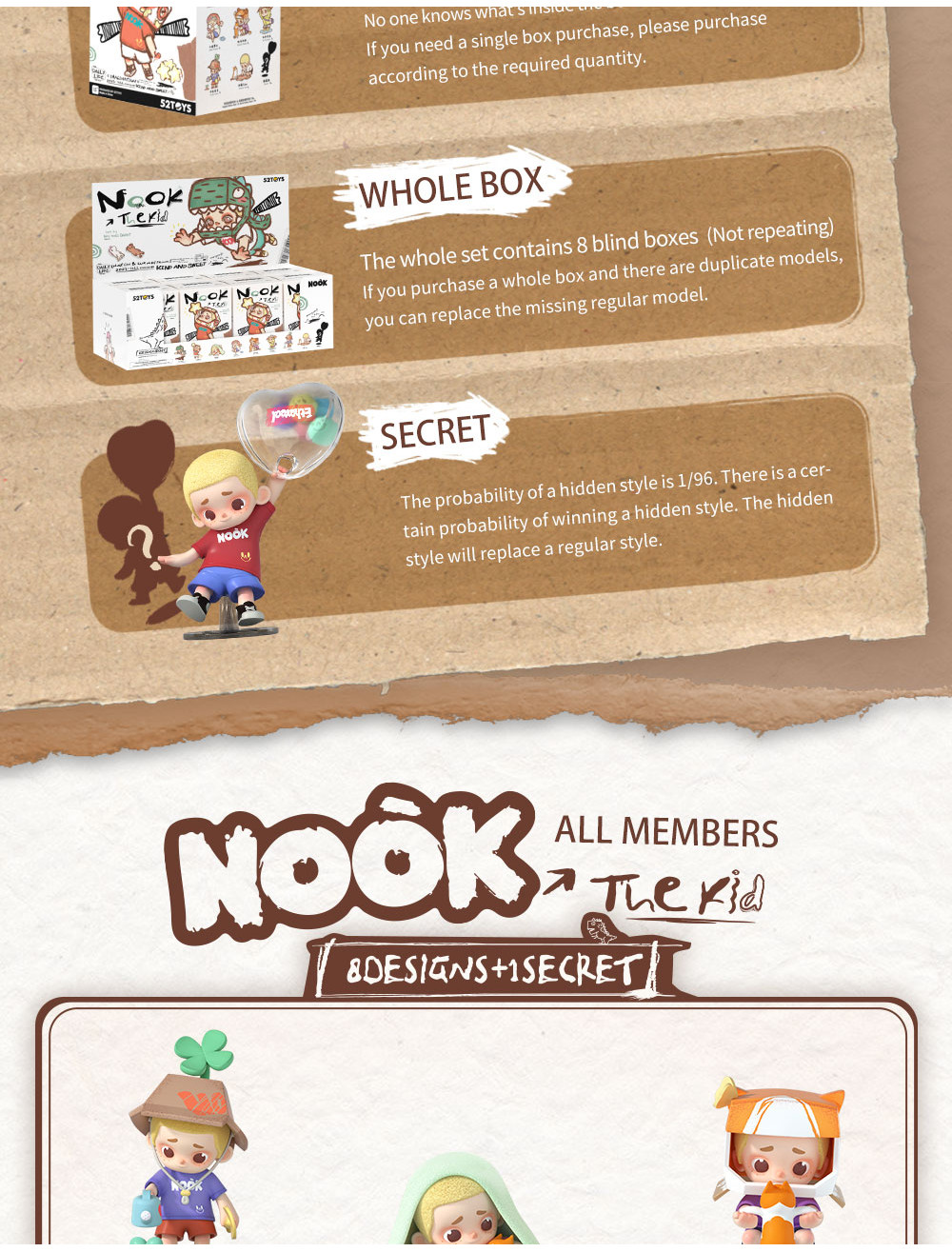 52TOYS Nook The Kid Series Blind Box Figure Toy | Shopee Thailand