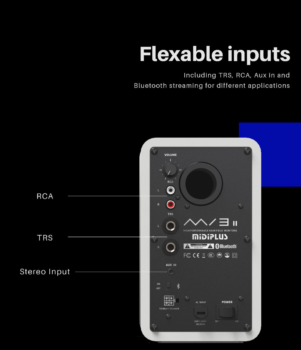 Midiplus MI3 II with Bluetooth ลำโพงมอนิเตอร์ | Shopee Thailand