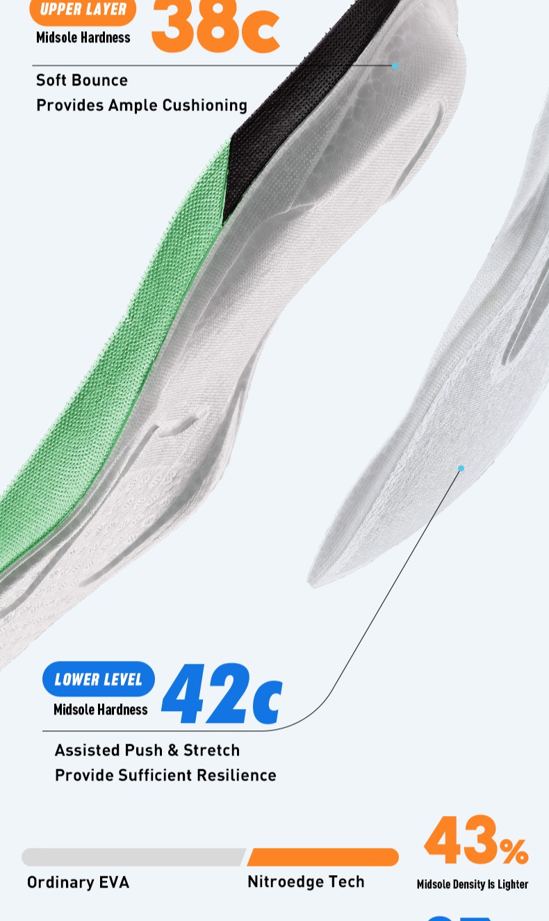 ANTA G21 Pro Xian Fiber Men Running Shoes รองเท้าสำหรับการแข่งขันบนถนน ...