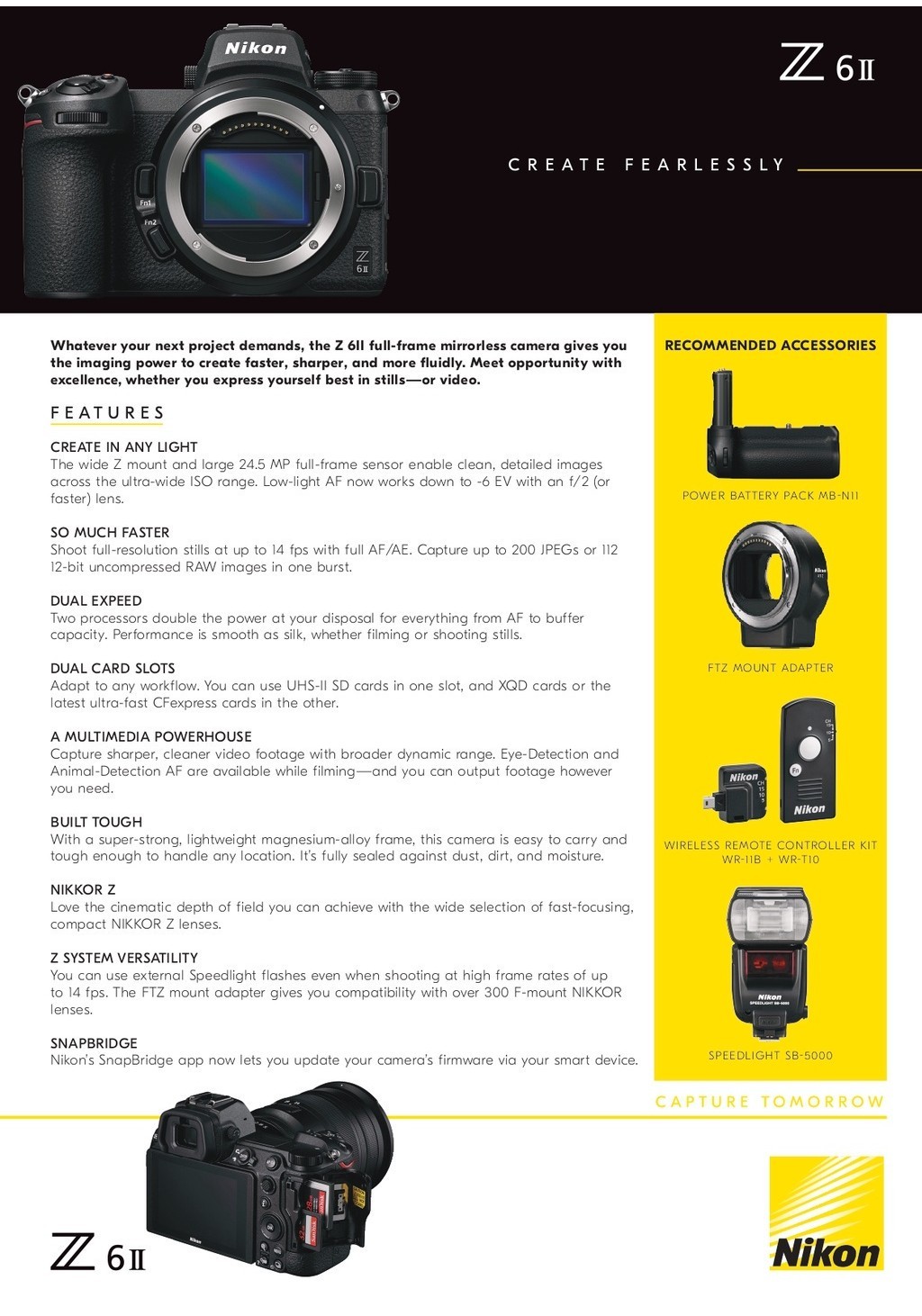 Nikon Z6 II Mirrorless Digital Camera Z6 M2 (ประกันศูนย์) | Shopee Thailand