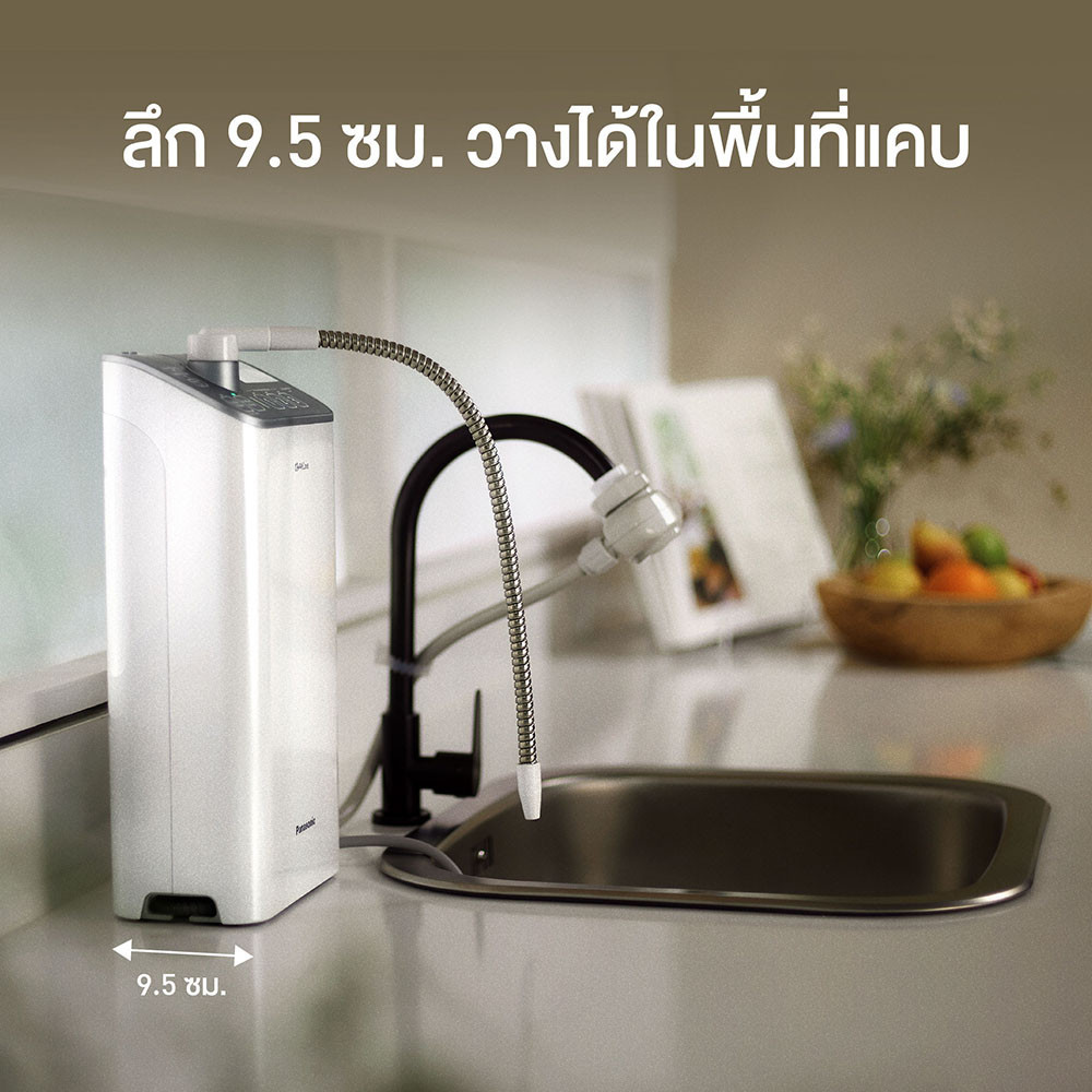 Panasonic เครื่องกรองน้ำ Alkaline ionizer รุ่น TK-AS500-ZEX ระบบกรอง 4 ขั้นตอน อัลคาไลน์ 3 ระดับ ...