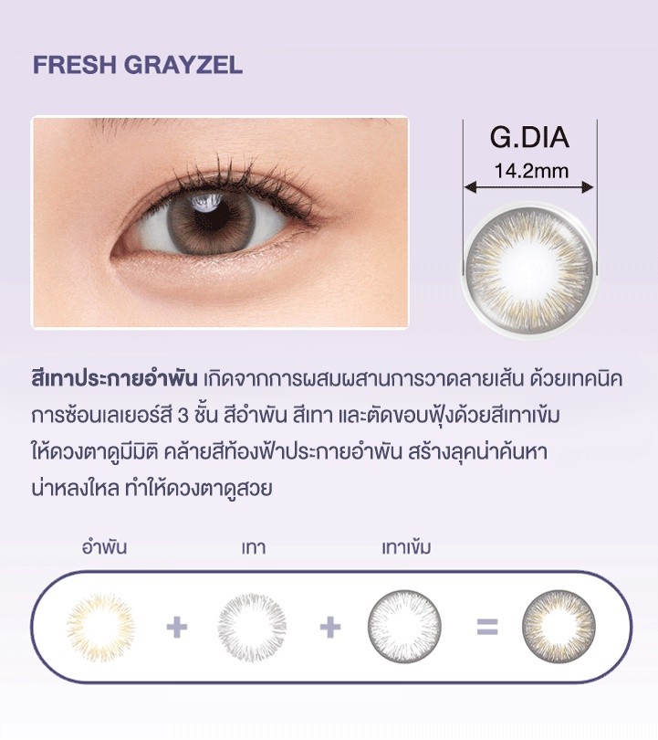 Acuvue 1 Day Define สี Fresh Grayzel รายวัน คอนแทคเลนส์สี จำนวน 30 ชิ้น /กล่อง | Shopee Thailand