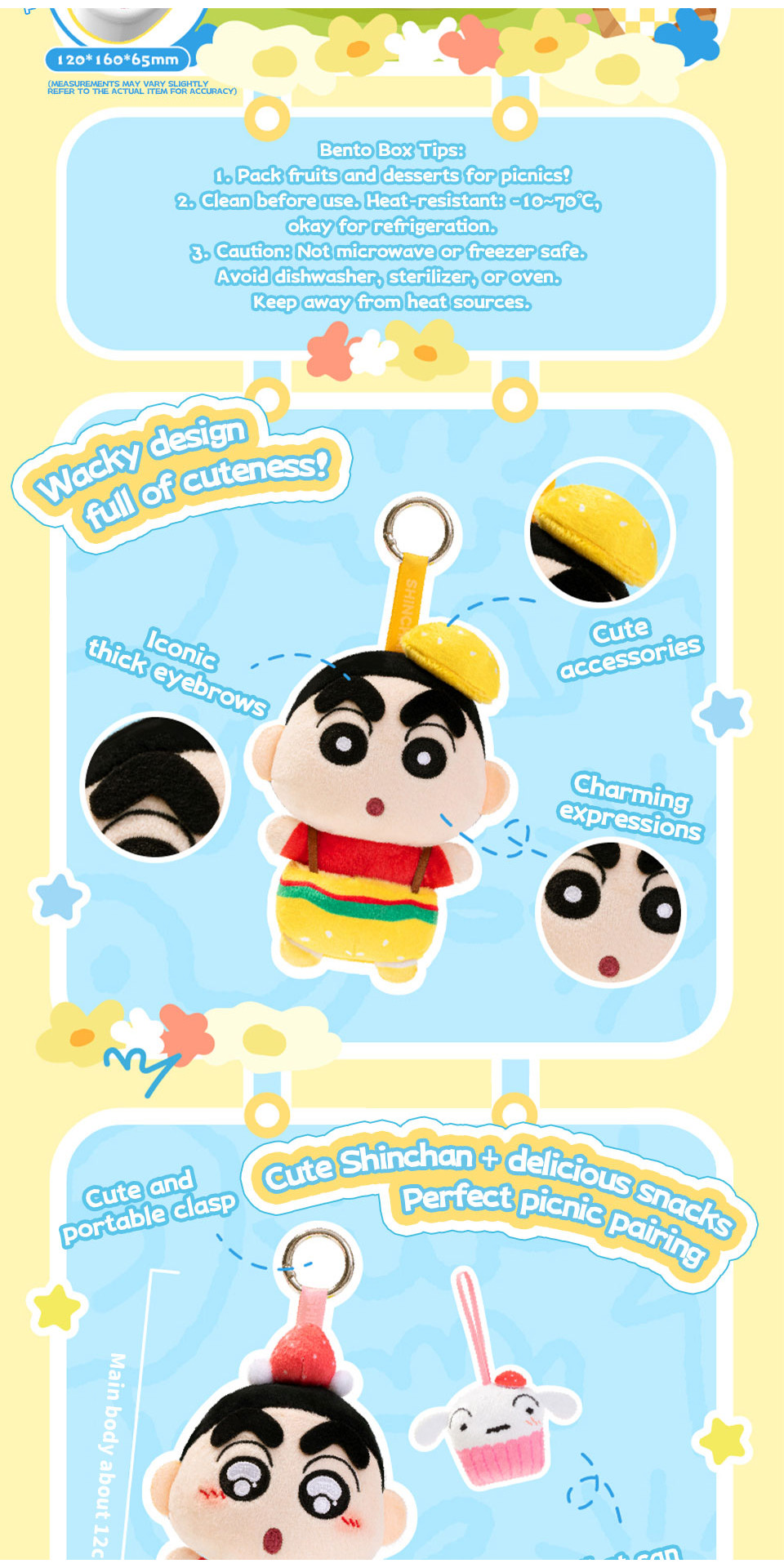 52TOYS YUMMY BOX - Crayon Shinchan - Tea Time Plush Blind Box Series ...