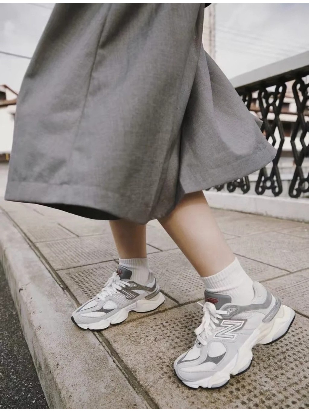 New Balance นิวบาลานซ์ รองเท้าผ้าใบ รองเท้าแฟชั่น UX 9060 Rain Cloud ...