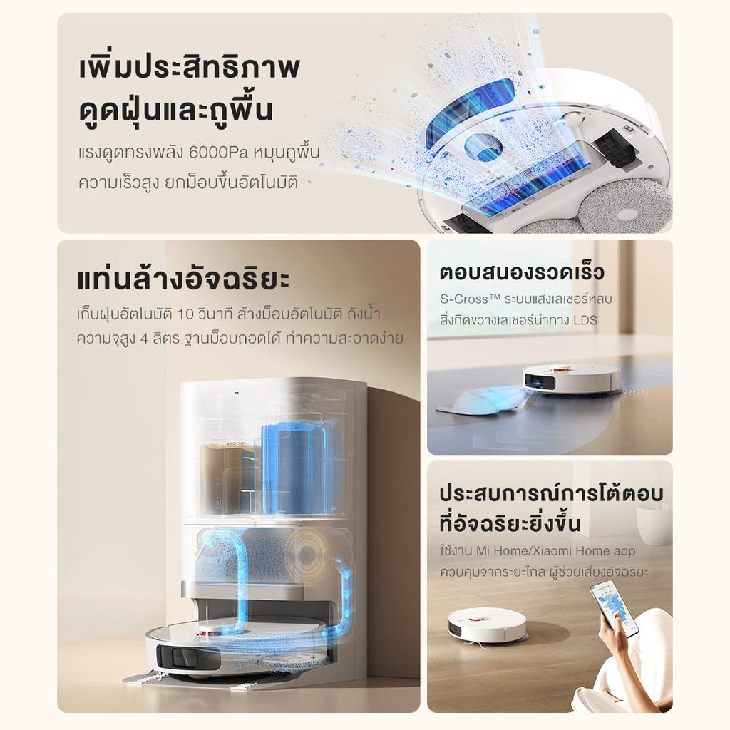 [ทักแชทรับโค้ด] Xiaomi Mi Mijia Self-Cleaning Robot 2 Pro Vacuum Mop ...