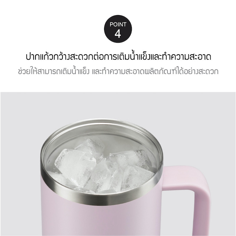 LocknLock แก้วน้ำเก็บอุณหภูมิ Flat Table Mug ความจุ 730 ml. รุ่น LHC4320 | Shopee Thailand