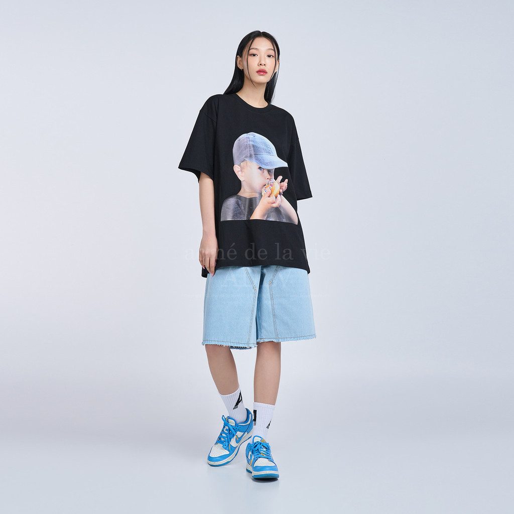 ADLV [acme de la vie] เสื้อยืด Oversize รุ่น Baby Face Short Sleeve T ...