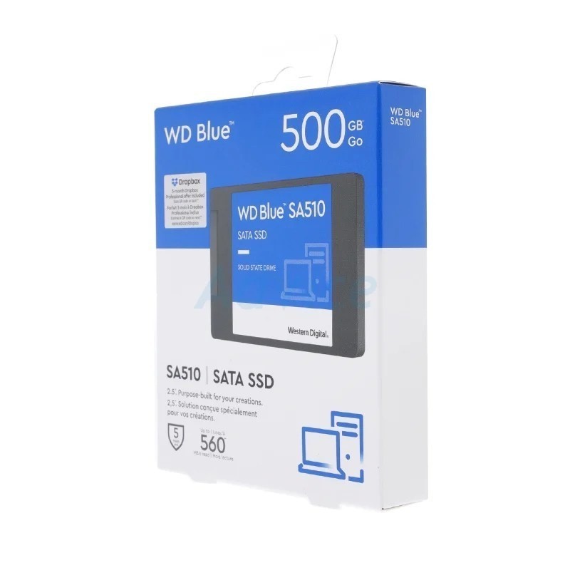 WD 500 GB SSD เอสเอสดี SATA BLUE SA510 (WDS500G3B0A) 3D NAND - A0144707 ...