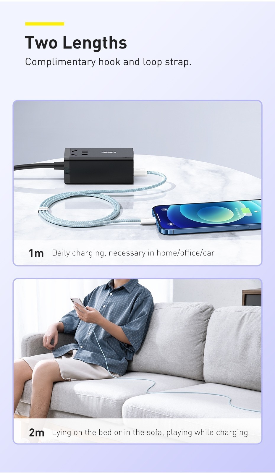 Baseus สายชาร์จเร็ว รุ่น Dynamic Series Fast Charging Data Cable แบบ